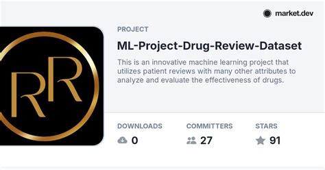 Ml Project Drug Review Dataset Ecosystem Directory Market Dev