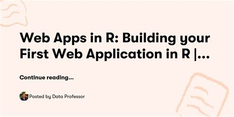 Web Apps In R Building Your First Web Application In R Shiny