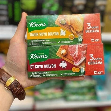 خرید و قیمت عصاره گوشت و مرغ کنور محصول ترکیه بسته12 تایی ترب