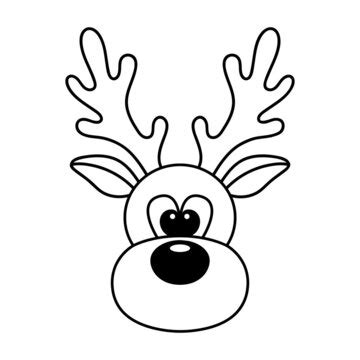 Rudolph Face Template