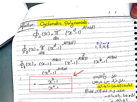 Abstract Algebra How Solve Cyclotomic Polynomial N8 Mathematics