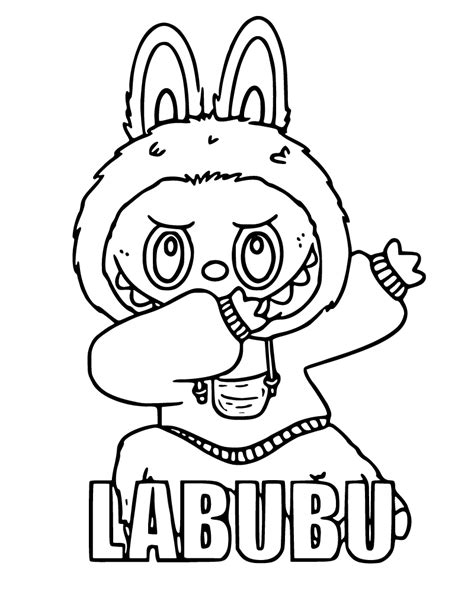Labubu Characters Coloring Page