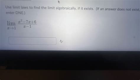 solved use limit laws to find the limit