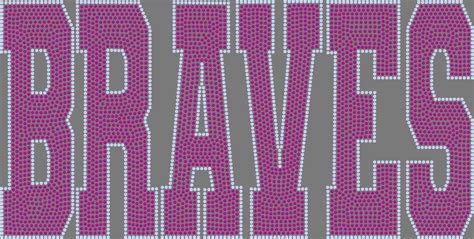 braves 11 wide 2 color spangle transfer ccmbycrystal