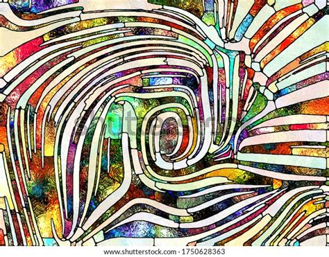 Spectral Texture Unity Stained Glass Series Stock Illustration