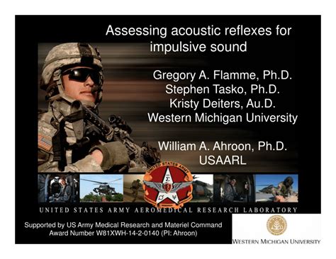 Pdf Assessing Acoustic Reflexes For Impulsive Sound