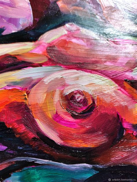 Картина ню обнаженная девушка эротика женщина маслом в интернет магазине на Ярмарке Мастеров