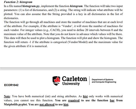 Solved Function 2 Histogram In A File Named Histogrampy