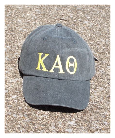 Kappa Alpha Theta Baseball Cap With Embroidered Greek Letters