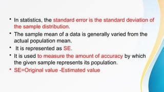 STANDARD ERROR Pptxnnsnsnskssjddjdndjjjdjd PPT