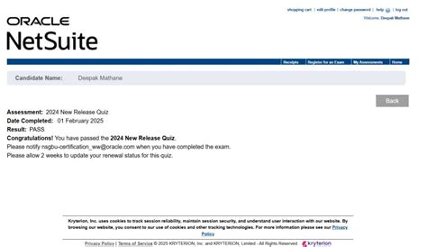 Oraclenetsuite Newreleasequiz2024 Certifiedsuccess Renewedfor2024