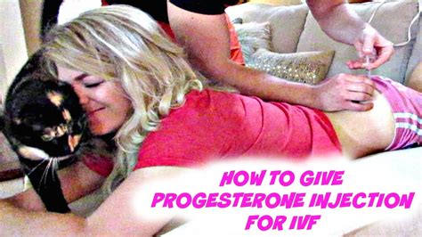 HOW TO GIVE A PROGESTERONE SHOT PIO Shot For IVF Instructions YouTube