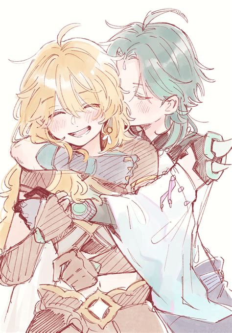 Aether And Xiao Genshin Impact Drawn By Ram001u Danbooru