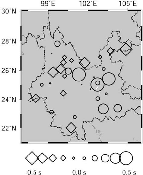 Distribution Of Relative Traveltime Residuals For All Teleseismic