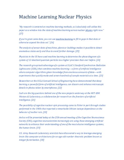 Pdf Machine Learning Nuclear Physics