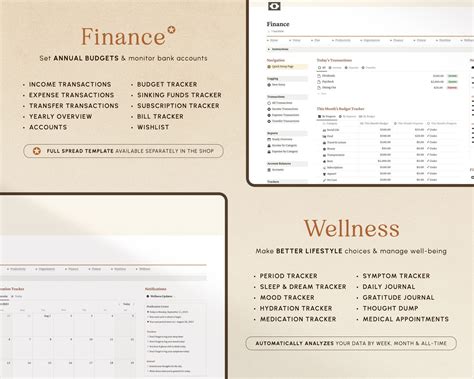 Notion Template Extended Life Planner All In One Template Notion
