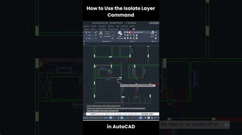 How to Use the Isolate Layer Command in AutoCAD to Keep Only One Layer Visible #shorts - YouTube