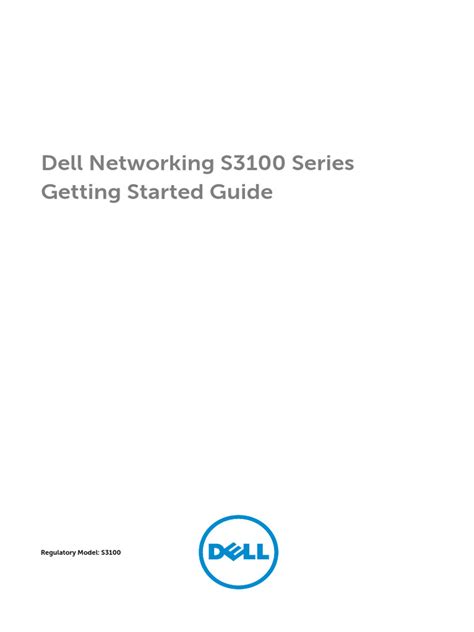Networking S3100 Series Install Guide En Us Pdf