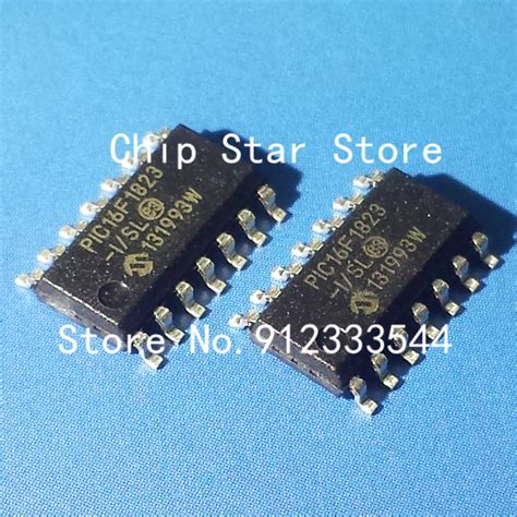 50pcs lot pic16f1823 i sl pic16f1823 8bit microcontrollers mcu soic14