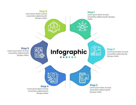 Premium Vector 6 Step Infographic