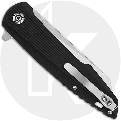 Qsp Phoenix Qs108 C1 Knife Stonewash Satin D2 Reverse Tanto Black