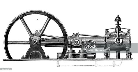 골동품 삽화 응용 역학 증기 구동 기계 Corliss 보일러에 대한 스톡 벡터 아트 및 기타 이미지 보일러 빅토리아 스타일