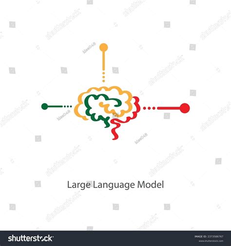 Large Language Model Icon On White Background Royalty Free Stock Vector 2373586767
