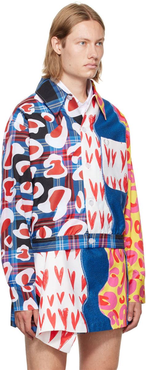 Pause Or Skip Charles Jeffrey Loverboy X Fred Perry Patchwork Jacket