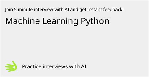 Greetai — Machine Learning Python Interview Practice And Instant Feedback