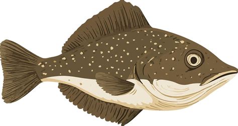 Adorable Cute Simple Flounder Clipart 52238848 Vector Art At Vecteezy