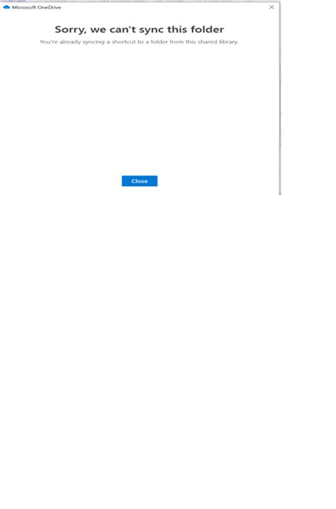 Getting Error Sorry Onedrive Cant Add Your Folder Right Now” While
