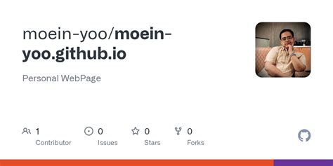 GitHub Moein Yoo Moein Yoo Github Io Personal WebPage