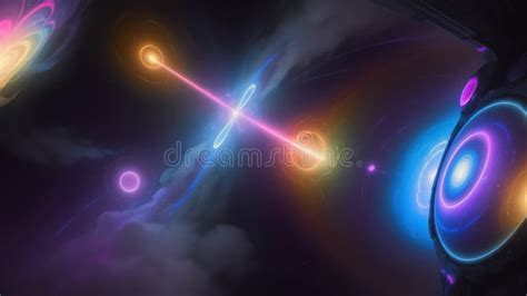 Abstract Illusional Animated Artwork Featuring Colorful Rays With