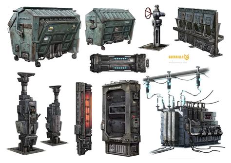 Killzone 3 Ps3 Game Map Objects Industrial Machinery Display