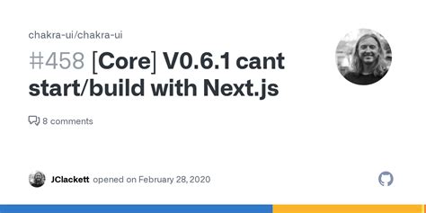 Core V Cant Start Build With Next Js Issue Chakra Ui Chakra Ui GitHub