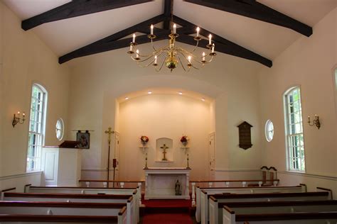 Inside The Chapel Small Church Weddings Candle Wedding Decor Church