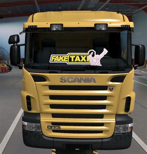 Fake Taxi Sticker ETS 2 Mods