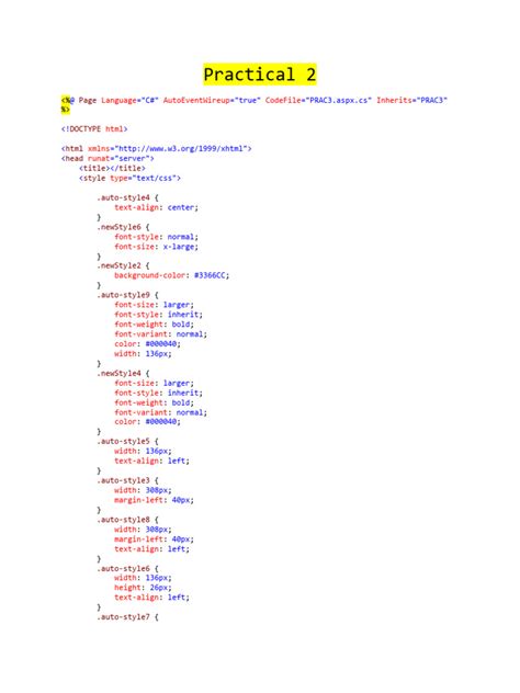Practical 2 Pdf