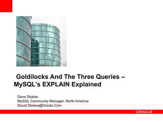 Goldilocks And The Three MySQL Queries PPT