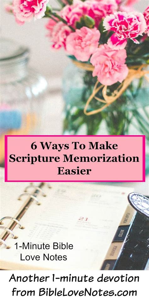 6 Tips To Make Scripture Memory Easier Scripture Memorization Scripture Memory How To