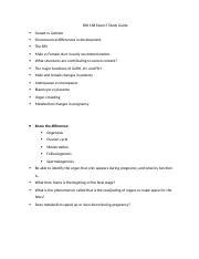 BIO 168 Exam 5 Study Guide 1 Docx BIO 168 Exam 5 Study Guide Gonad Vs Gamete Chromosomal