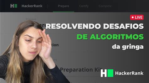 Resolvendo Desafios De Programação Do Hackerrank Sorteio Youtube