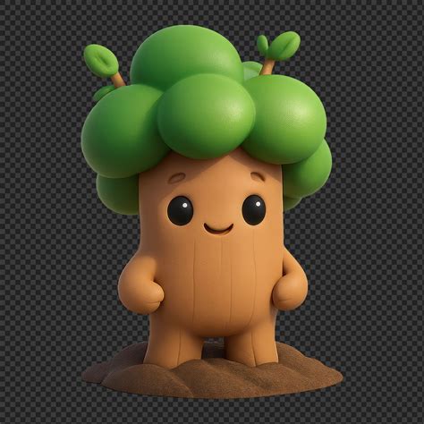 Png Cute Tree Character Illustration Free Png Rawpixel