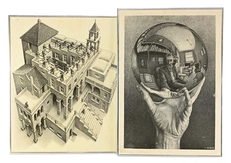 At Auction Maurits Cornelis Escher M C Escher Lithographs Ascending