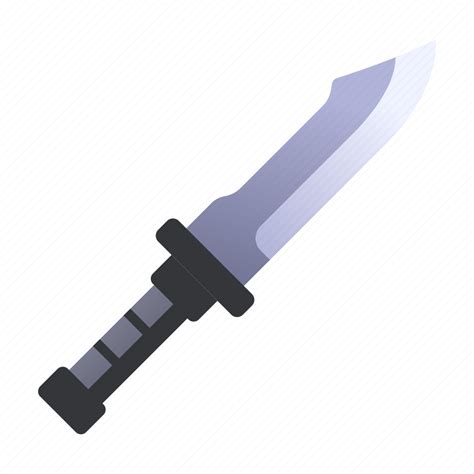 Blade Combat Equipment Knife Military Soldier Weapon Icon