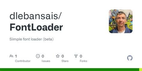 Github Dlebansaisfontloader Simple Font Loader Beta
