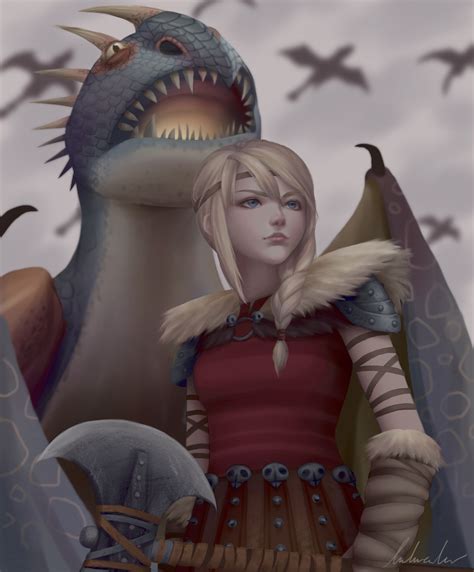 Astrid And Stormfly By Luhuala On Deviantart