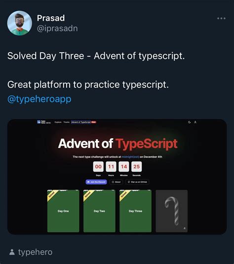 Prasad Narkhedkar On Linkedin Adventoftypescript Adventofjavascript