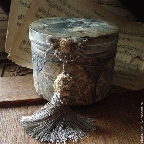 Старая фотография Круглая шкатулка заказать на Ярмарке Мастеров 4wbatru Шкатулки Москва