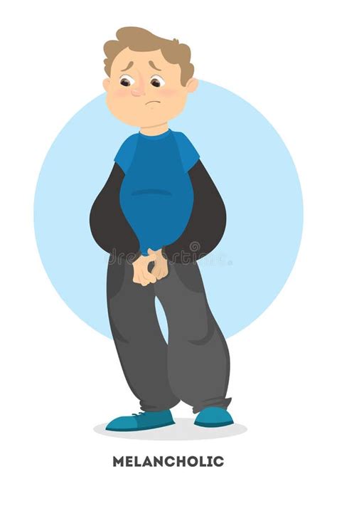 Melancholic Expression Stock Illustrations 601 Melancholic Expression